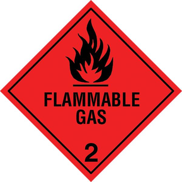 Flammable Gas 2 Label – Fast Pac